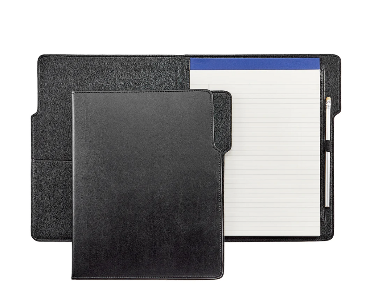 Graphic Image Black Leather Hugo Portfolio – Lee's Paperie