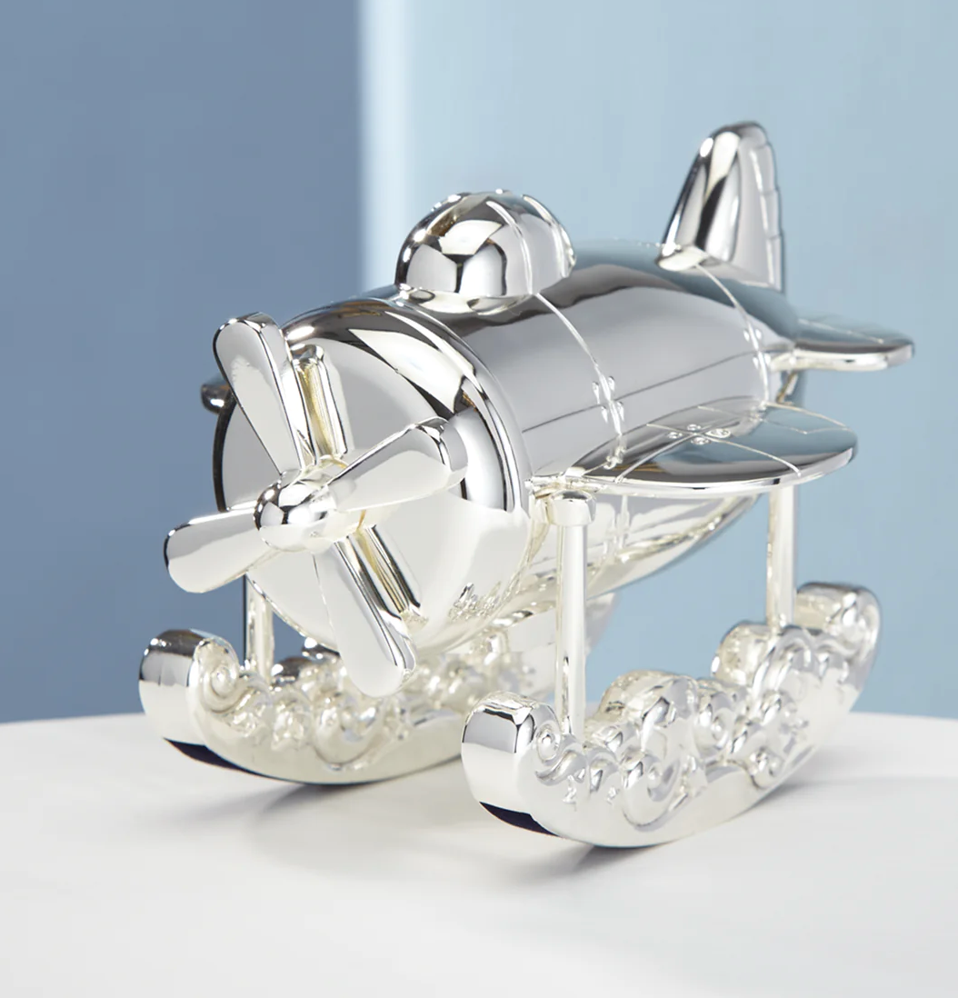 Reed & Barton Zoom Zoom Airplane Coin Bank – Lee's Paperie